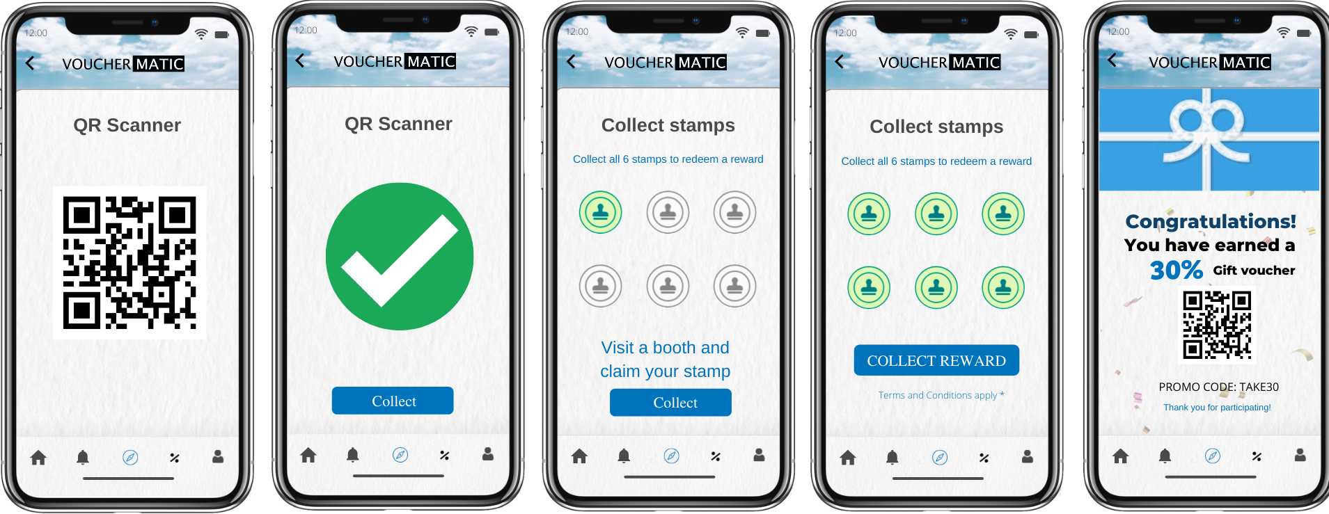 Stamp Collection Program for Virtual Events - Vouchermatic