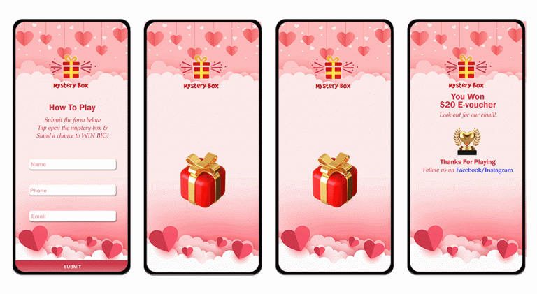 Open a Mystery Gift Box Campaign - Vouchermatic